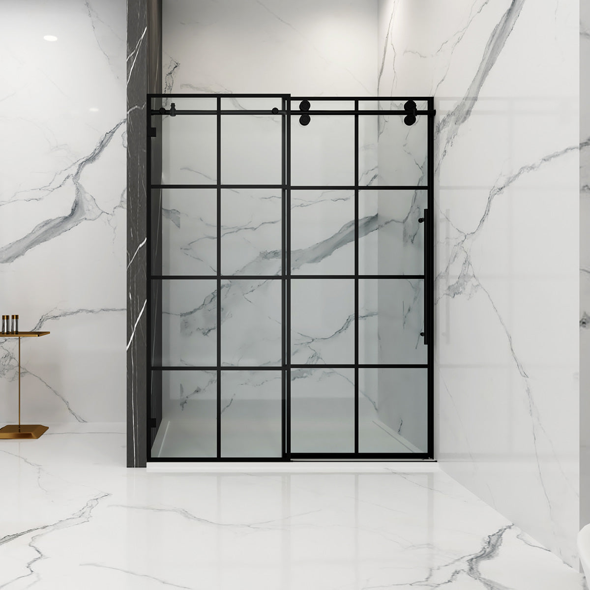 48" last one BH Series Jetglaze Frameless Single Sliding Shower Door w