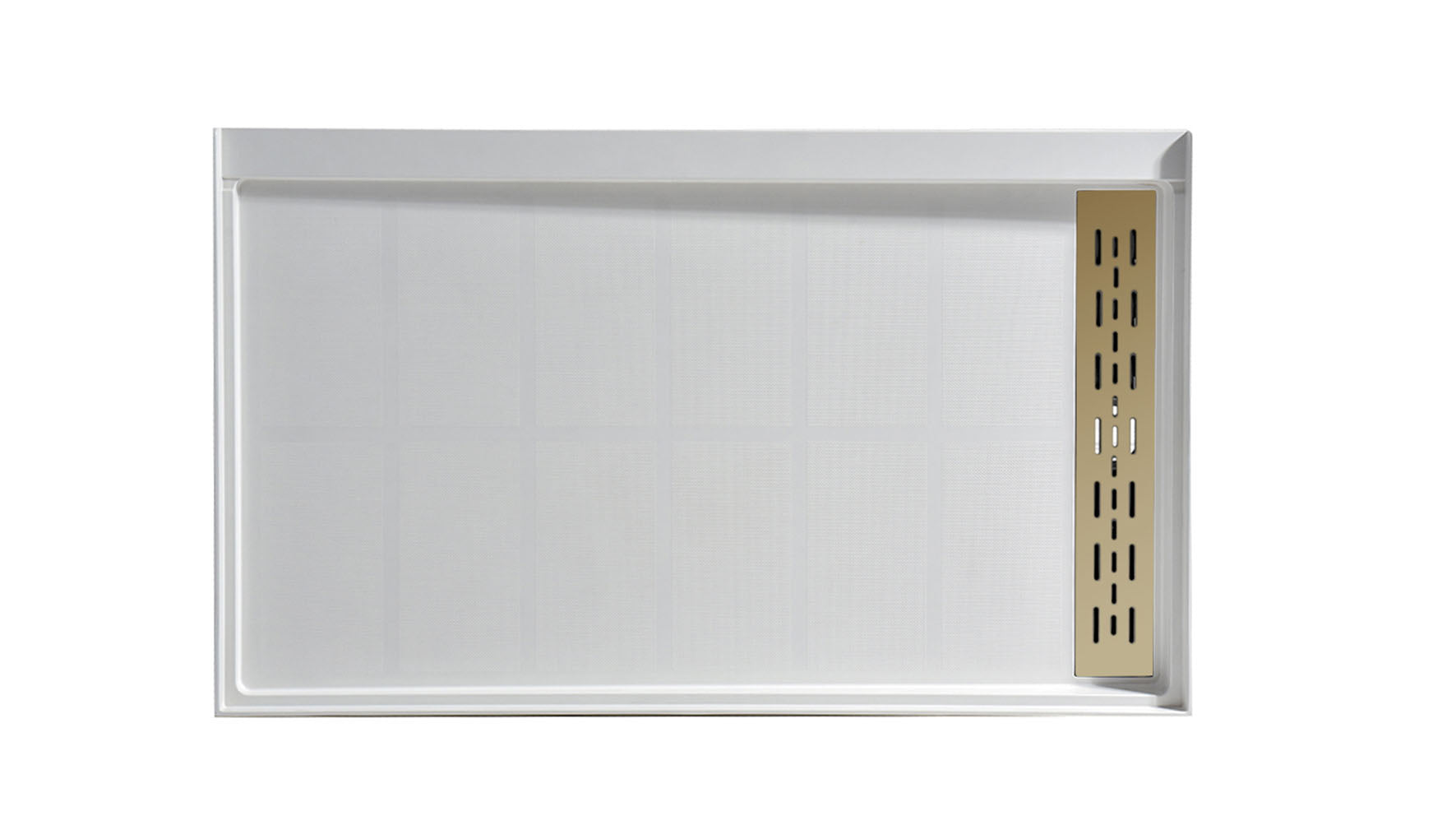 60''x 32''x 4'', Single Threshold Shower Base (White) (Right Drain)