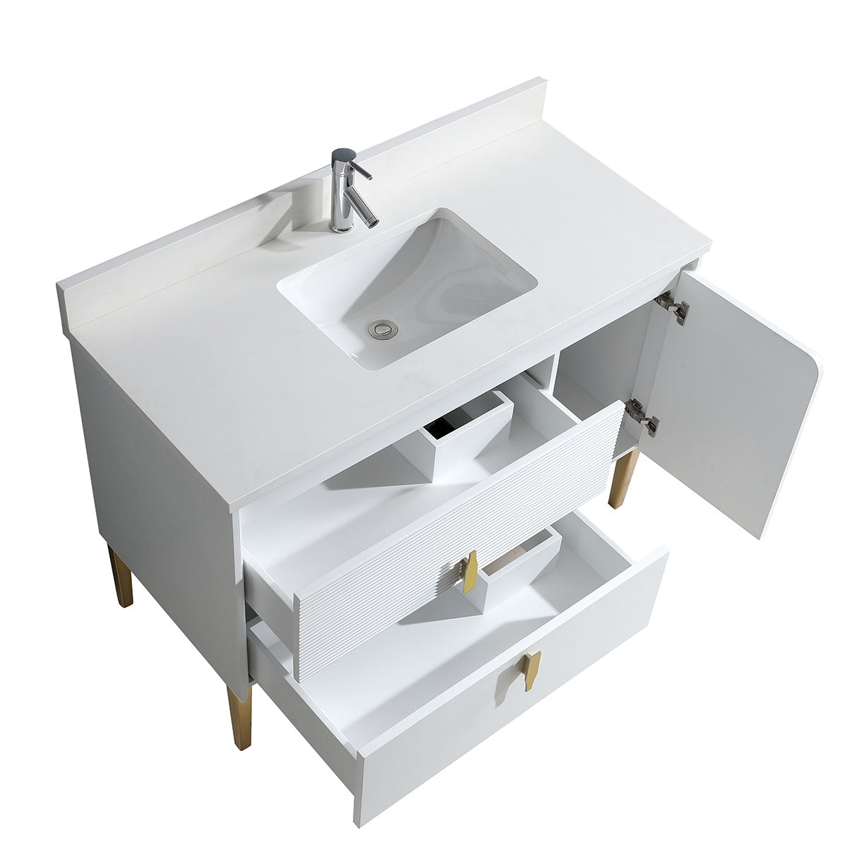 36" Craftsmanship Limited Edition Vanity & Quartz Countertop Combo (Ma