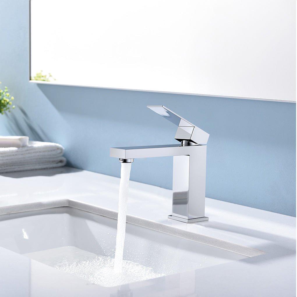 F231 Single Hole Basin Faucet with Pop Up (Chrome)