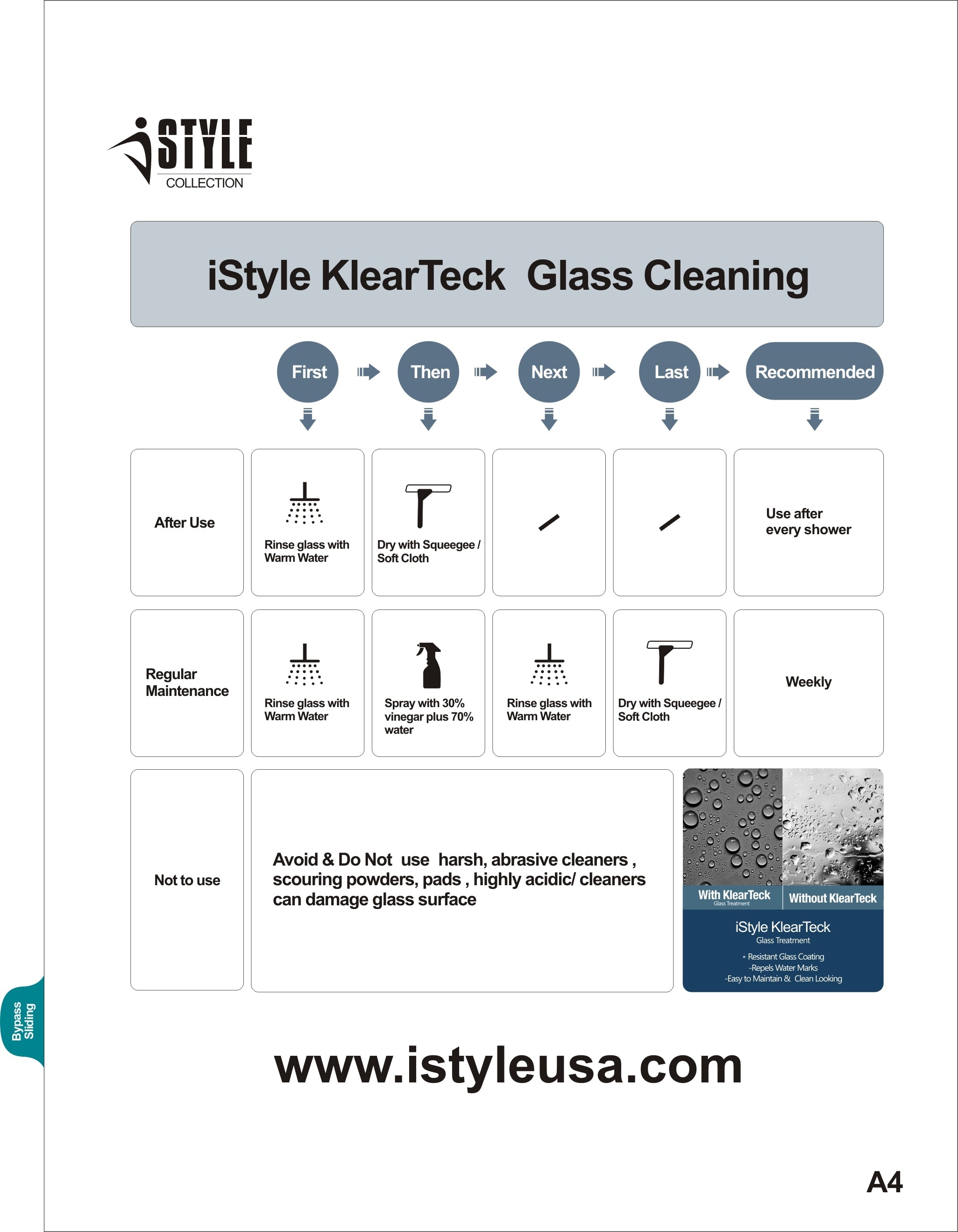 84" MZ Matthew Series Frameless Single Sliding Shower Door with Kleart