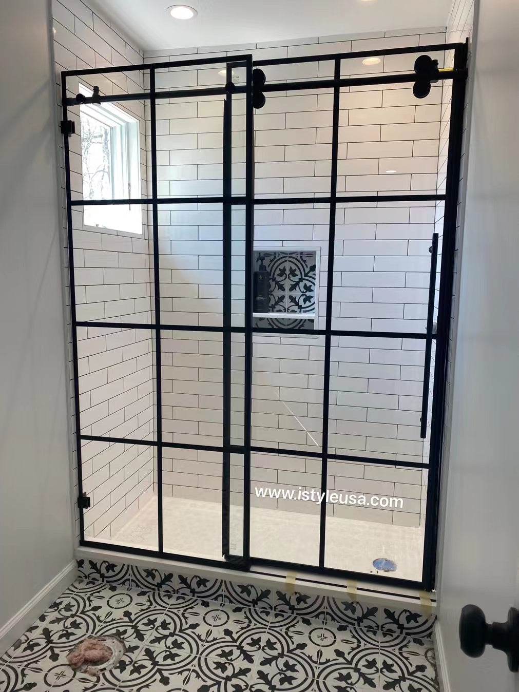 48" last one BH Series Jetglaze Frameless Single Sliding Shower Door w