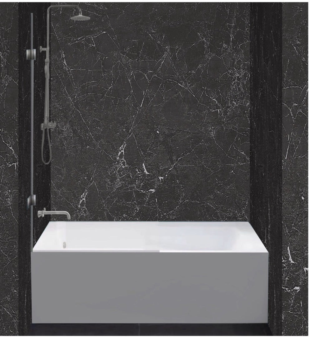 *NEW Soaking Tub-Series 800 Bathtub Three Wall Alcove Fiberglass 60"Wi