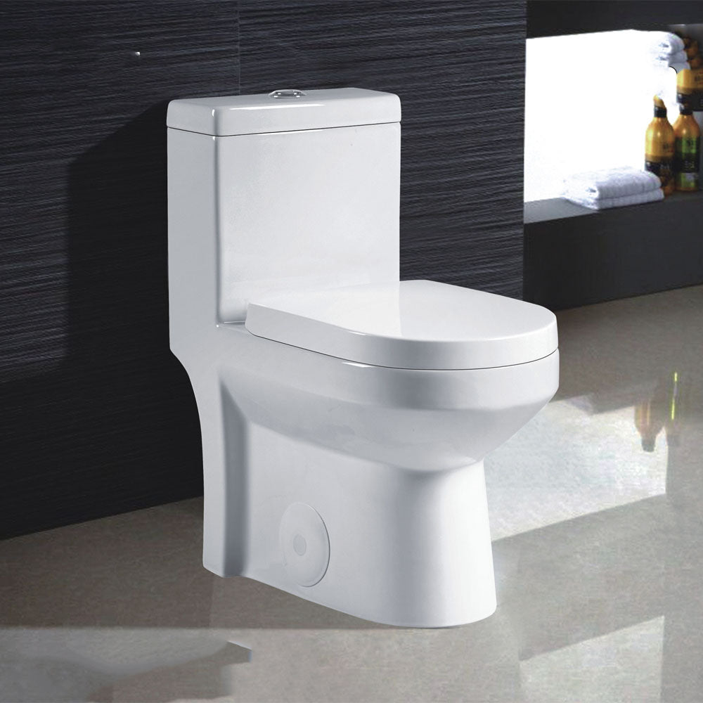 *NEW LOW PRICE T-2133 One-Piece 25"h Dual Flush Toilet (12" Rough)