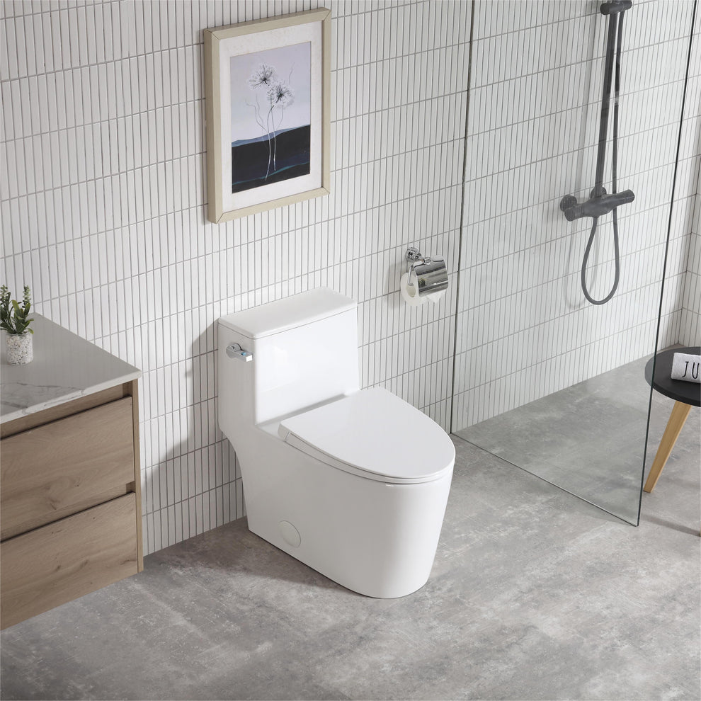 *NEW LOW PRICE K-0335 One-Piece 28"h Dual Flush Toilet (12" Rough)